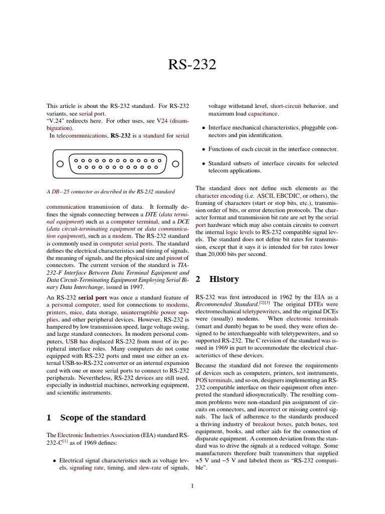 Rs 232 | PDF | Telecommunications Equipment | Computer Science