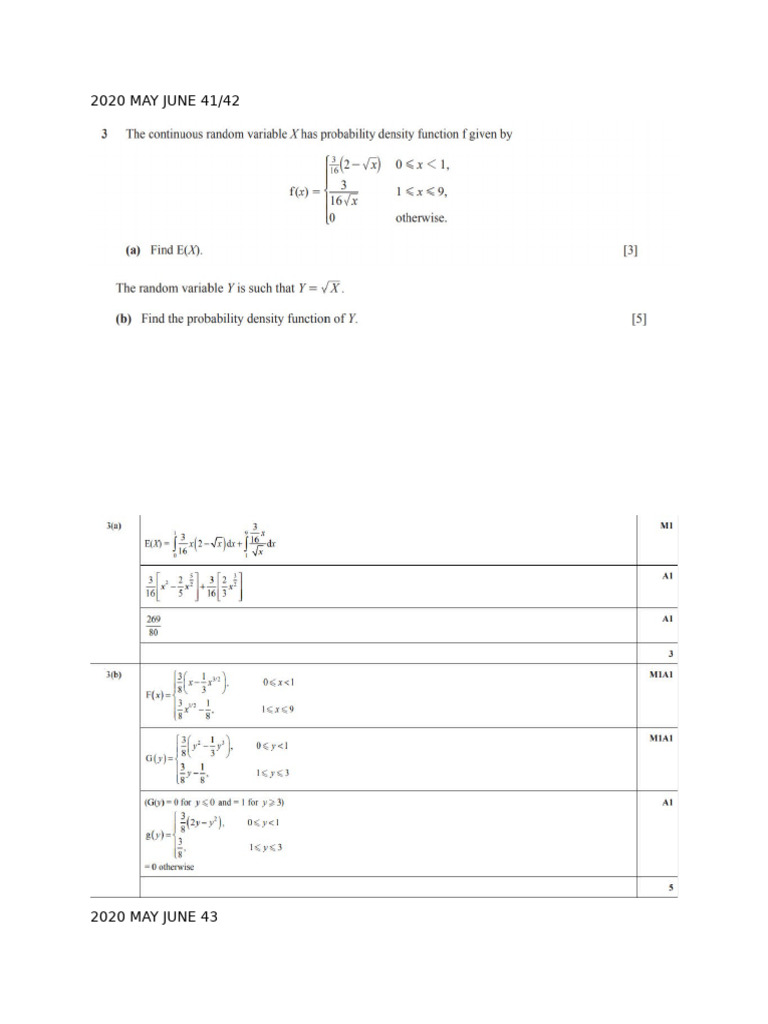 8. Continuous Random Variables | PDF