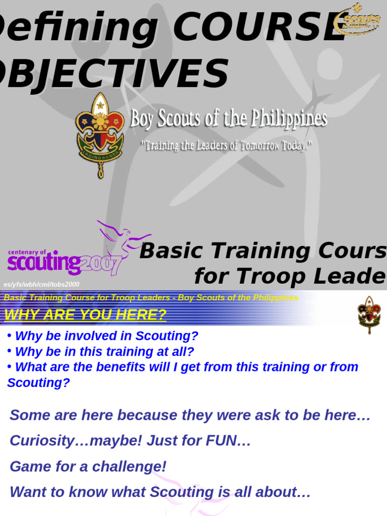 Basic Training for Troop Leaders | PDF | Scouting