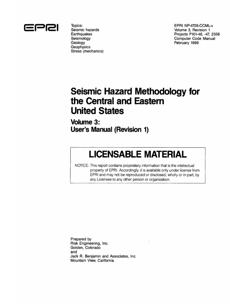 Epri 1989 | PDF