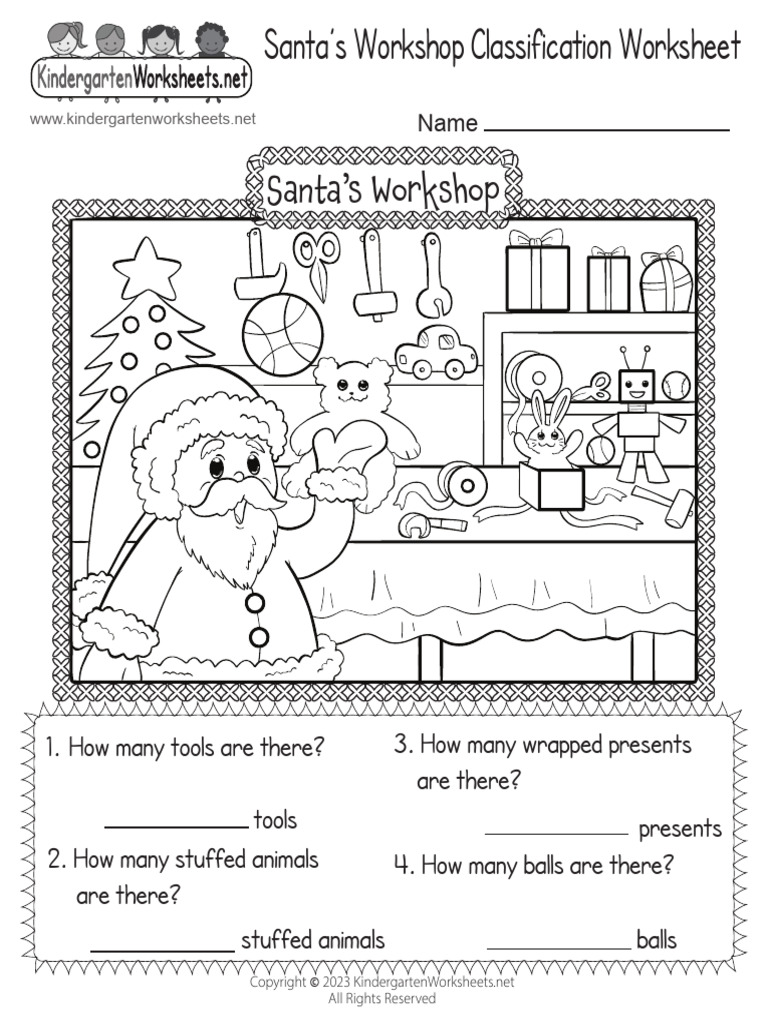 Christmas Classification Worksheet | PDF