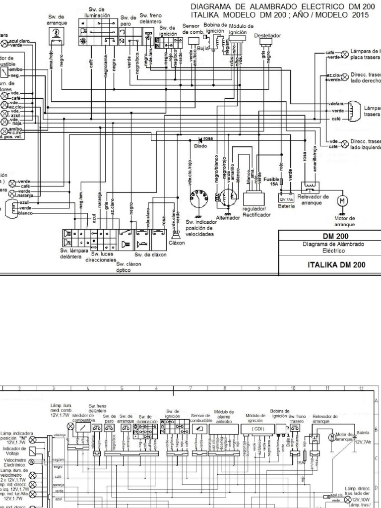 Diagrama Electrico DM 200 | PDF