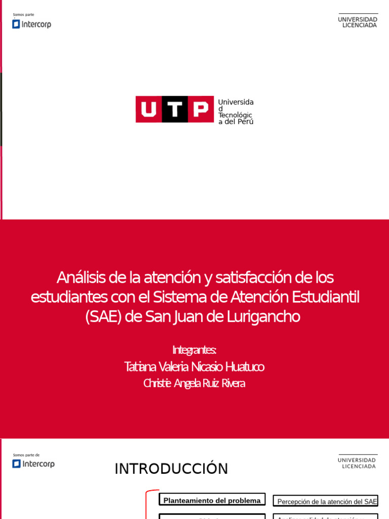 Satisfacción Estudiantil en SAE SJL | PDF | Desviación Estándar ...