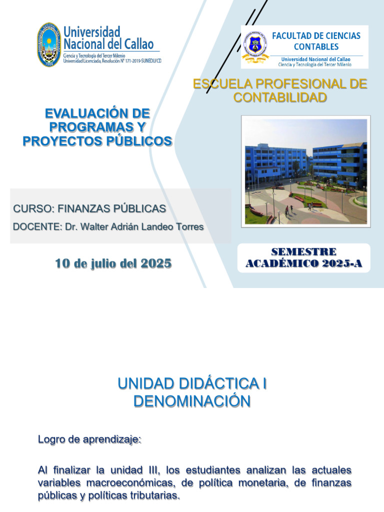 PF_16 Evaluación de Programas y Proyectos Públicos | PDF | Evaluación | Análisis coste-beneficio