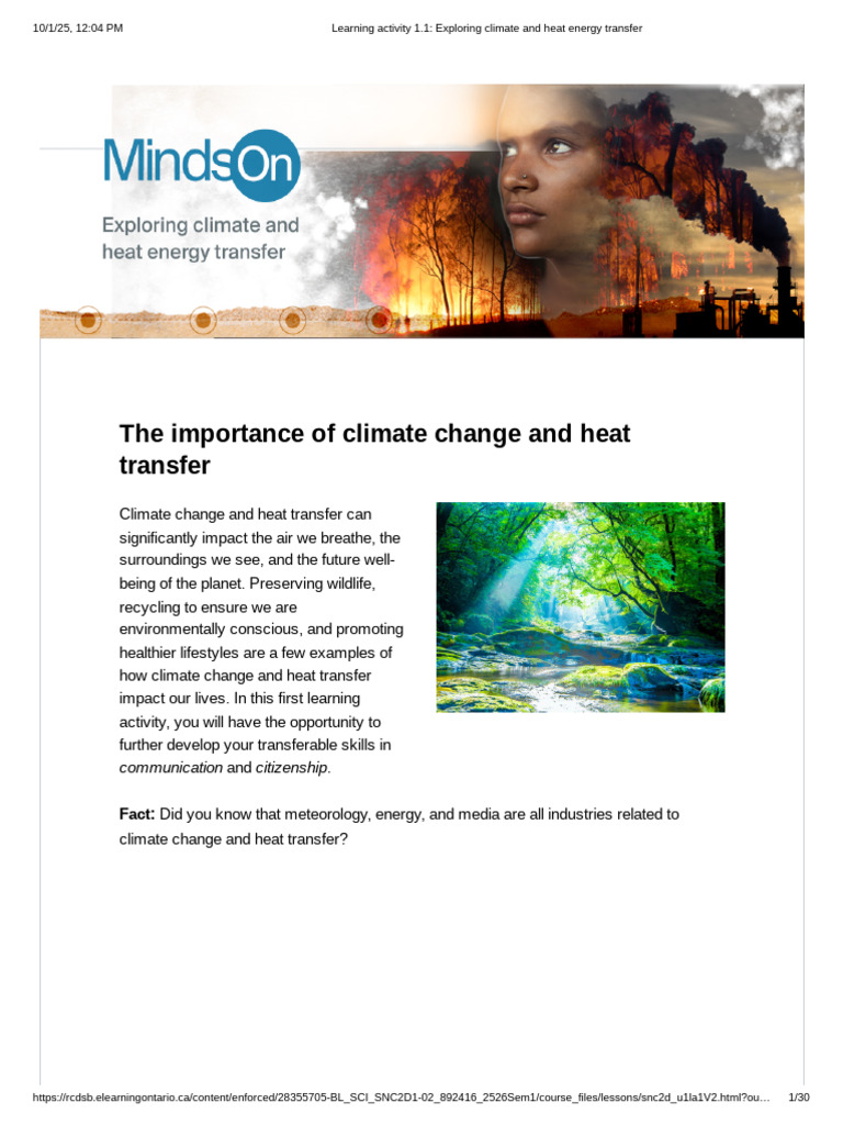 Climate Change and Heat Transfer Insights | PDF | Convection | Earth