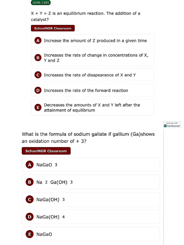Tla Chemistry Project CHM Equilibrium An | PDF