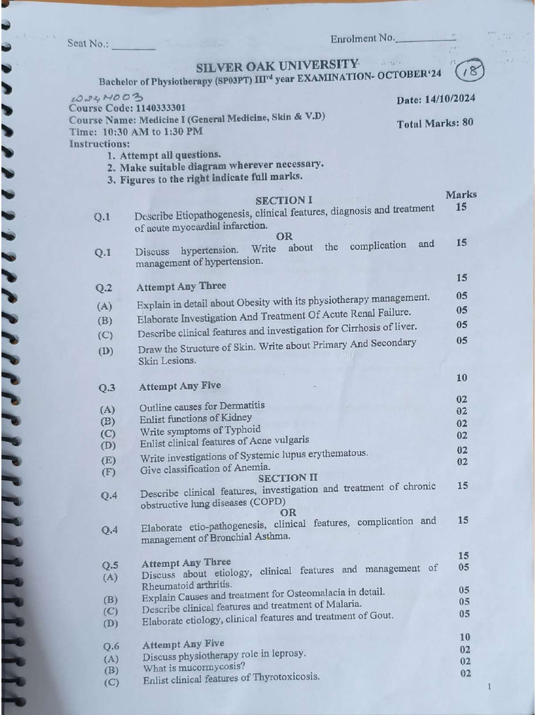 3rd Year PYQ | PDF