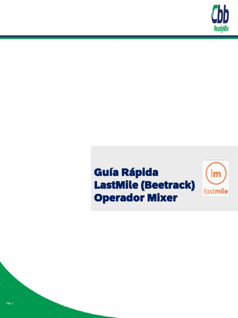 Capacitacion - Beetrack - Lastmile APLICACION GUIAS | PDF | Informática ...