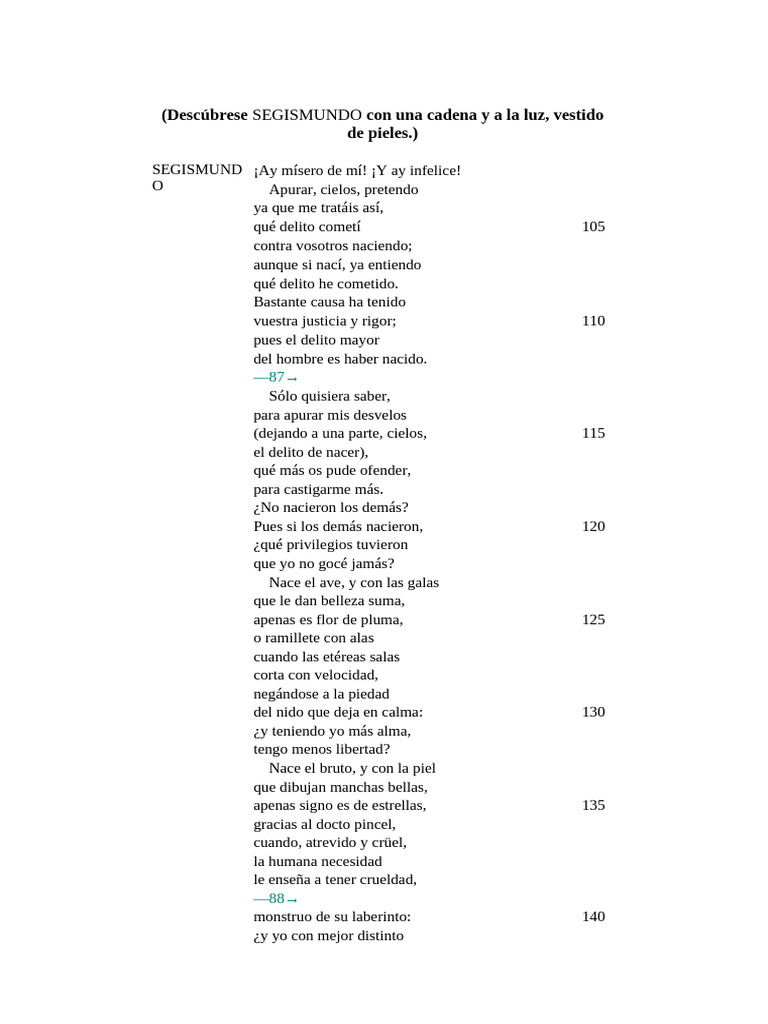 La Vida Es Sueño | PDF