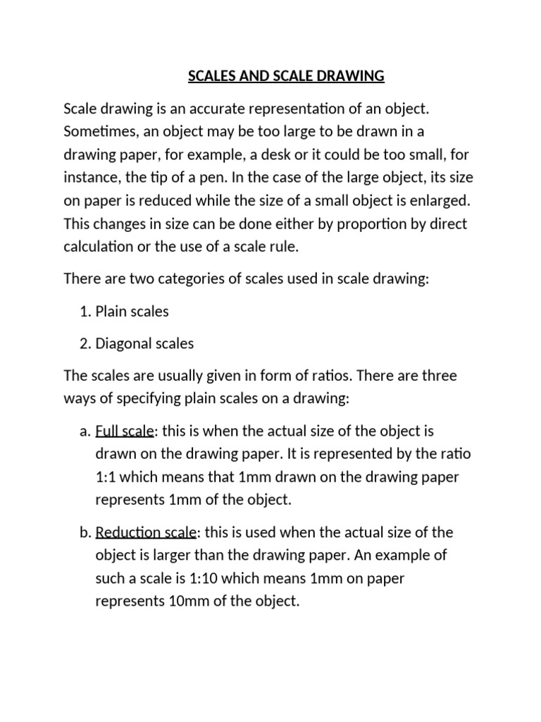 Understanding Scale Drawing Techniques | PDF