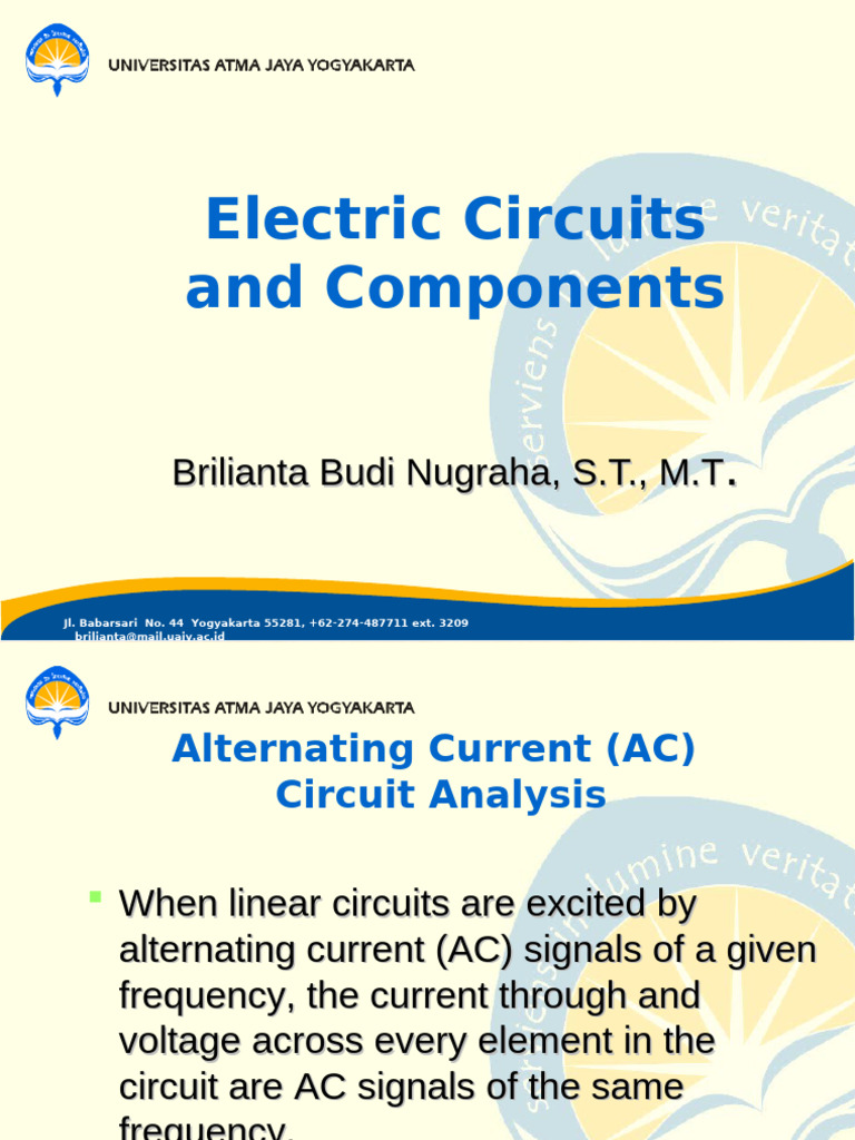 AC Circuit Analysis and Signal Parameters | PDF | Electrical Impedance ...