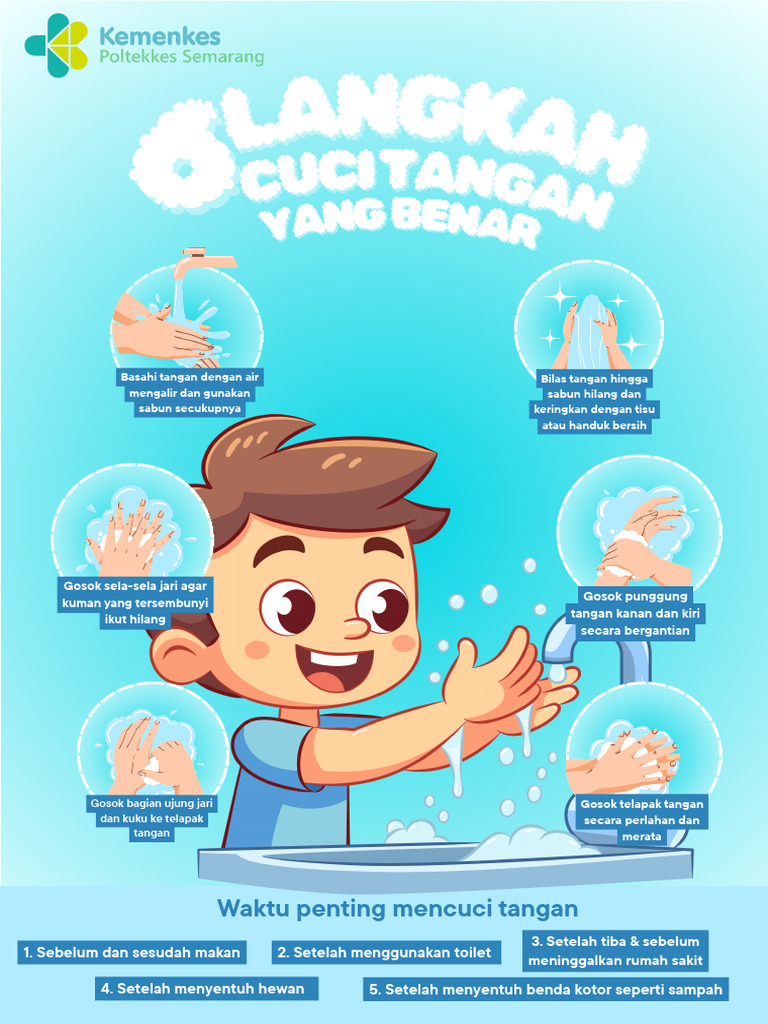 Poster Cuci Tangan 6 Langkah Ilustratif Biru Dan Putih_20251207_181014 ...