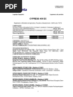 Bula do Fungicida Cypress 400 EC | PDF | Fungicida | Fungo