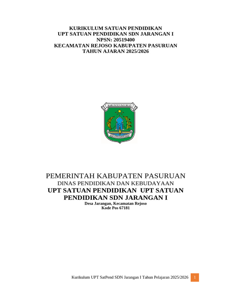 Contoh Draf KSP 2025 - 2026 | PDF