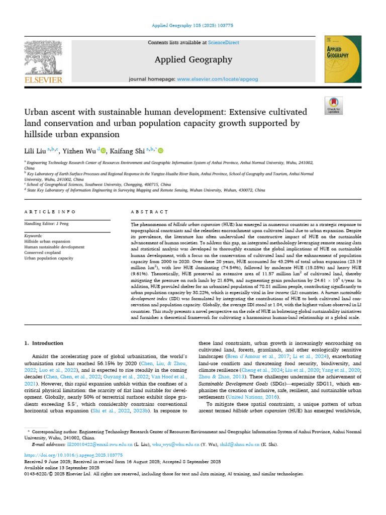 Urban Ascent With Sustainable Human Development | PDF | Agriculture ...