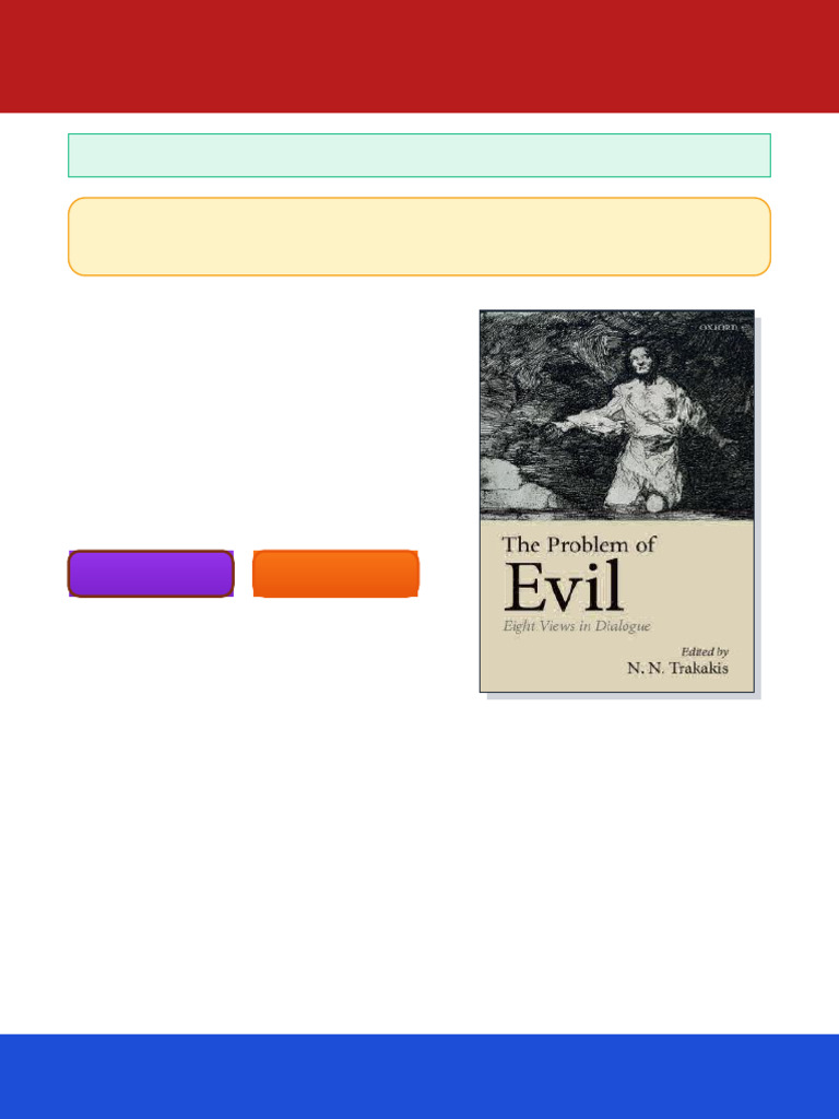 The Problem of Evil: Eight Views in Dialogue N N Trakakis Ebook Digital ...