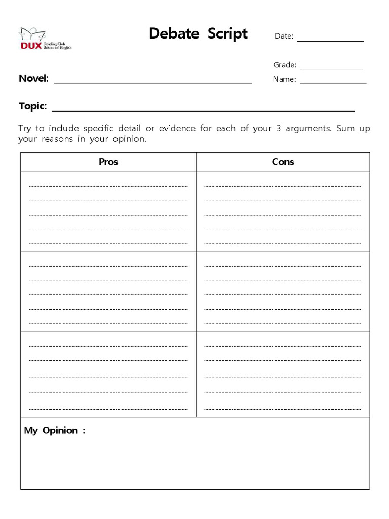 Debate Form | PDF