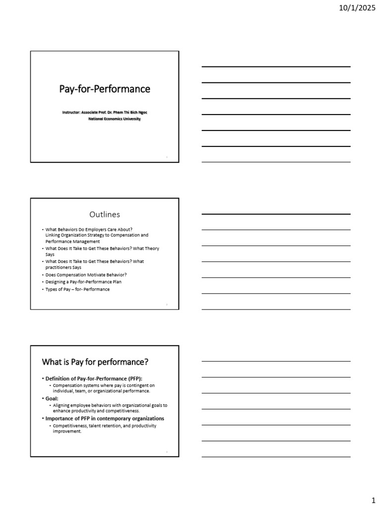 07.unit 7.pay For Performance - ST | PDF | Cost Of Living | Incentive