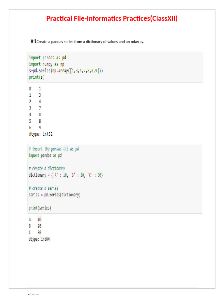 Pandas DataFrame and SQL Operations Guide | PDF | Data Management ...