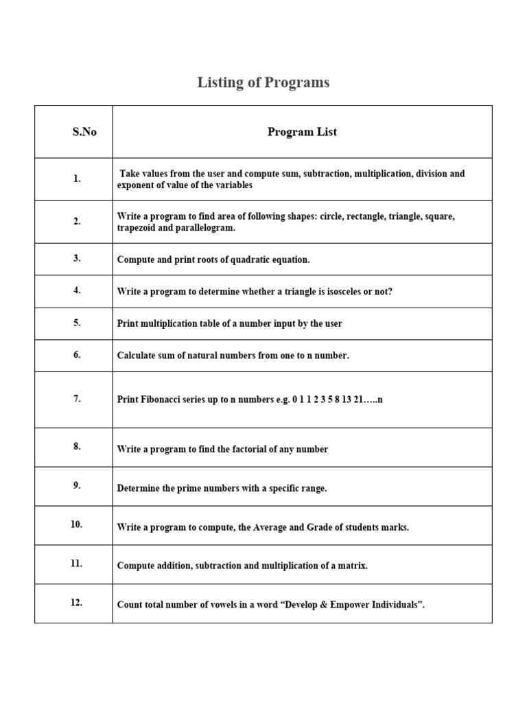 lab_manual_php | PDF | Area | Mathematics