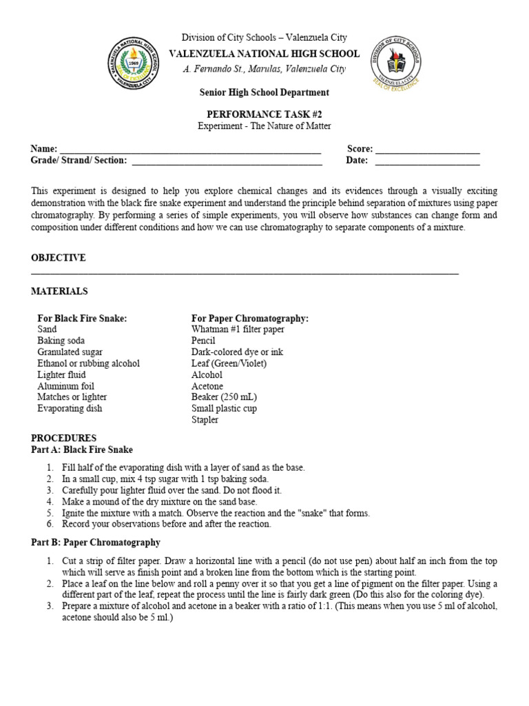 Genchem Q1 - PT2 | PDF | Mixture | Chromatography