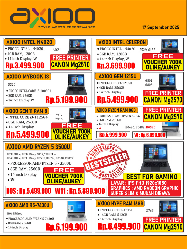 Laptop Specifications and Prices List | PDF | Apple Inc. Hardware ...