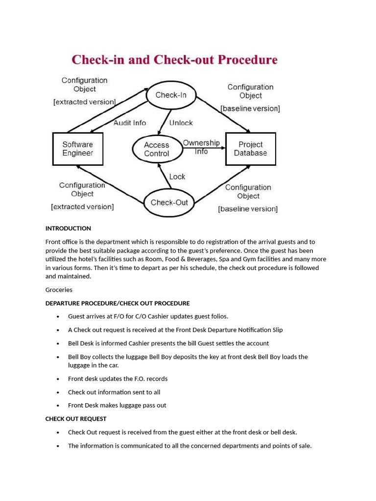 Hotel Check-Out Procedures Explained | PDF | Credit Card | Cheque
