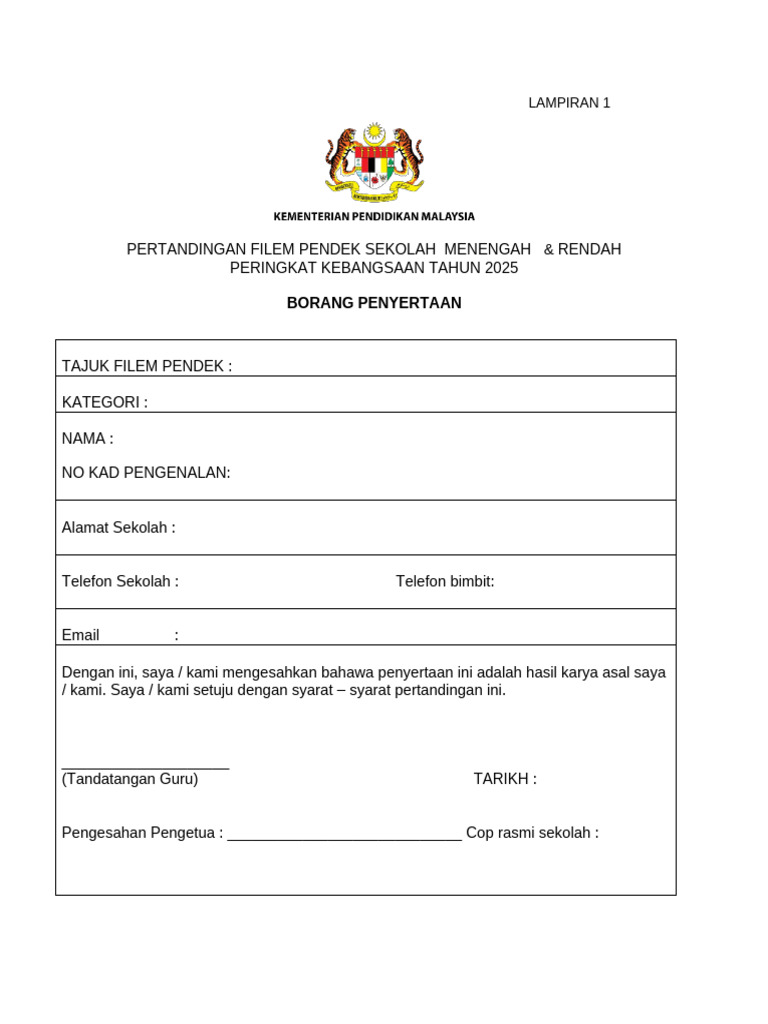 Borang Borang | PDF