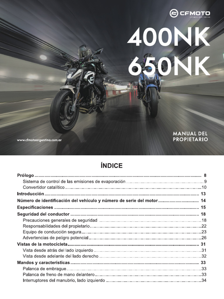 Mu 400nk-650nk-Cfmoto V01 | PDF