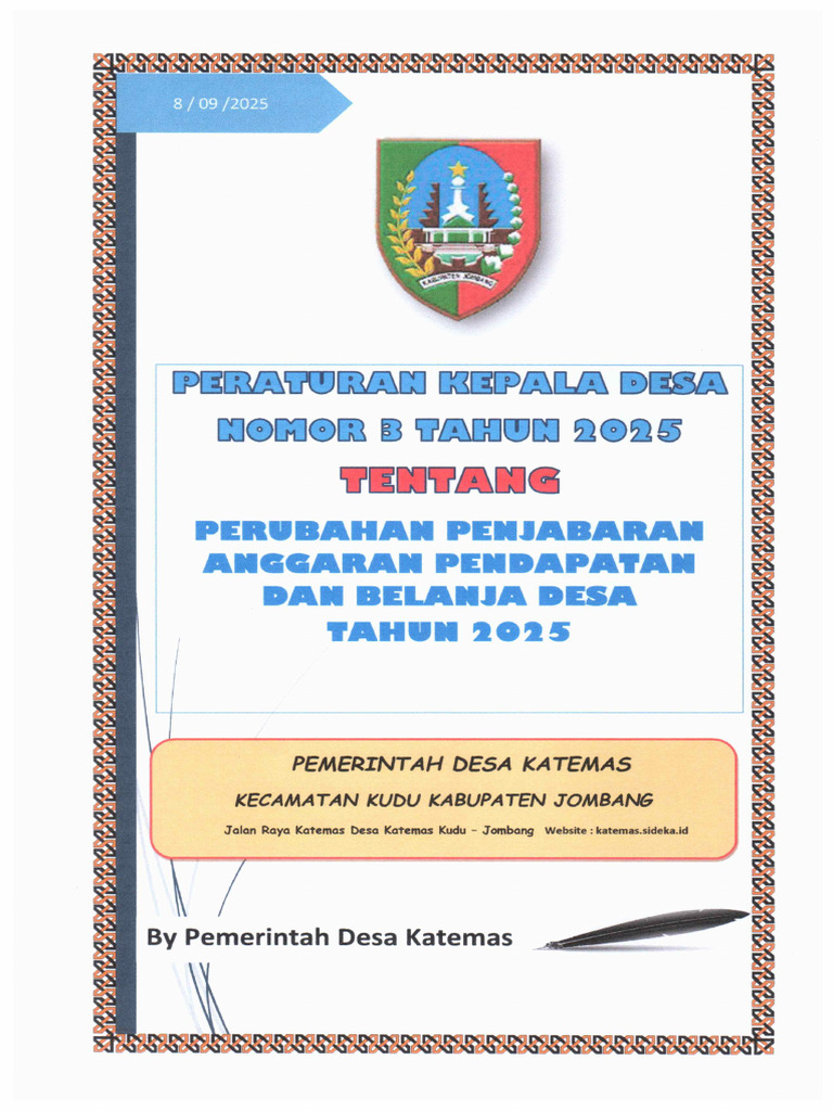 Perkades No 3 Tahun 2025 | PDF