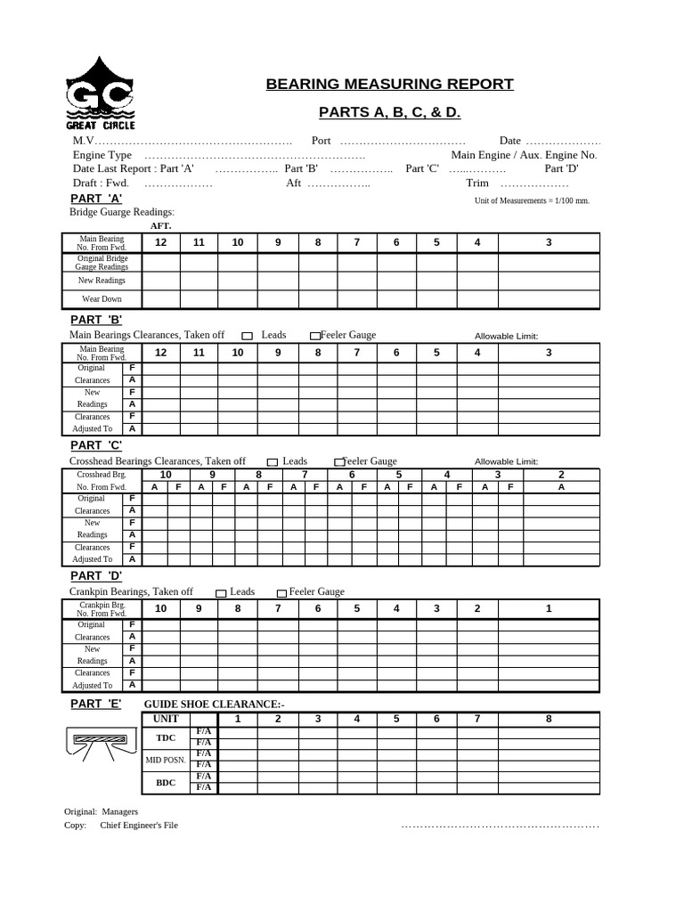 Bearing Measurement Report Summary | PDF