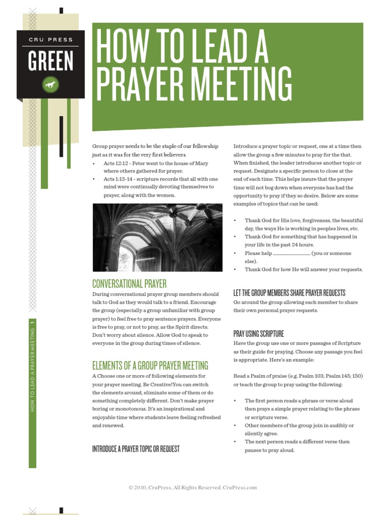 Prayer Meeting | PDF | Epistle To The Colossians | Prayer