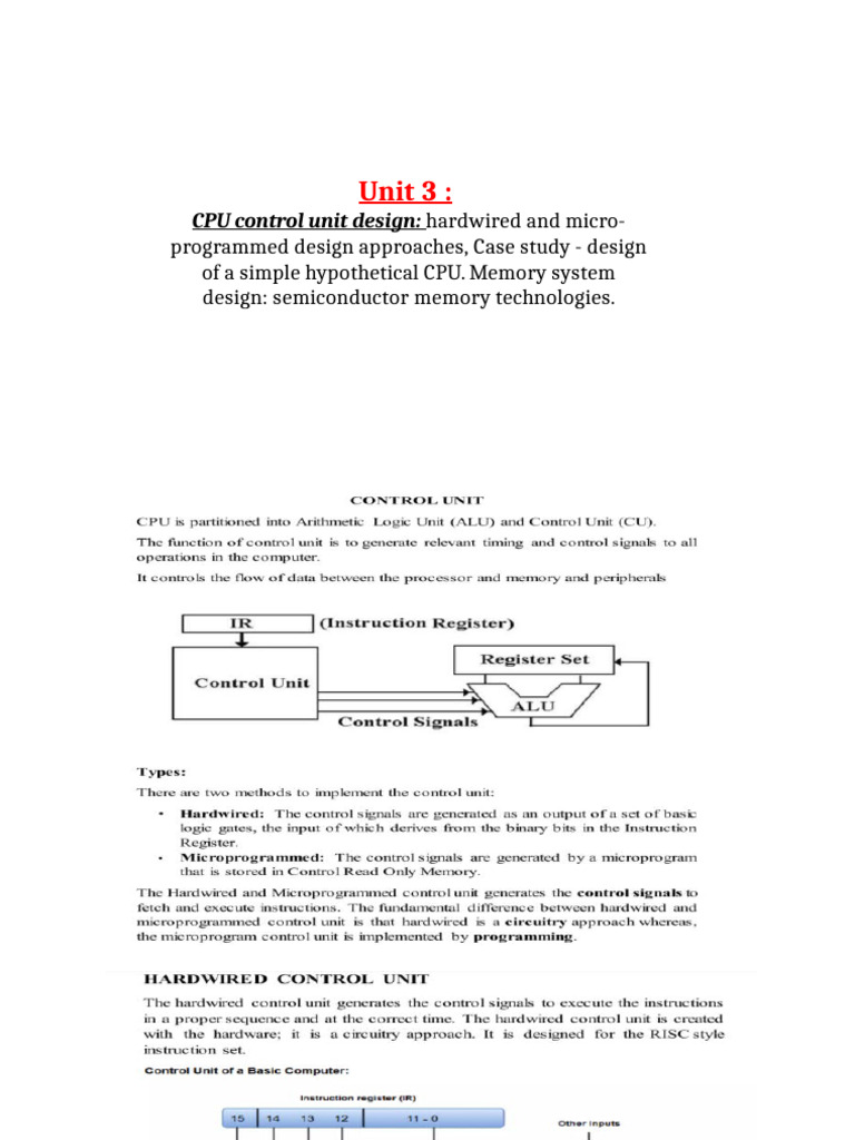 Unit 3 - COA | PDF