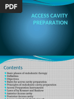Endodontic Access Cavity Preparation Guide | PDF | Dental Anatomy ...