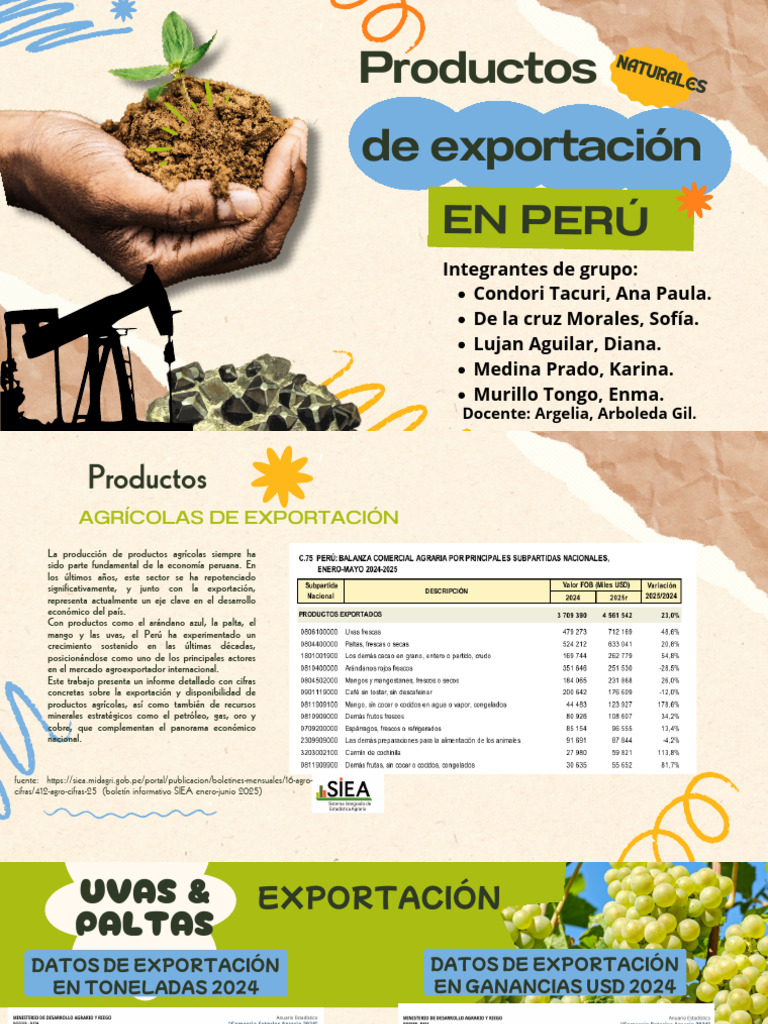 Exportación de Productos Naturales en Perú | PDF | Perú | café