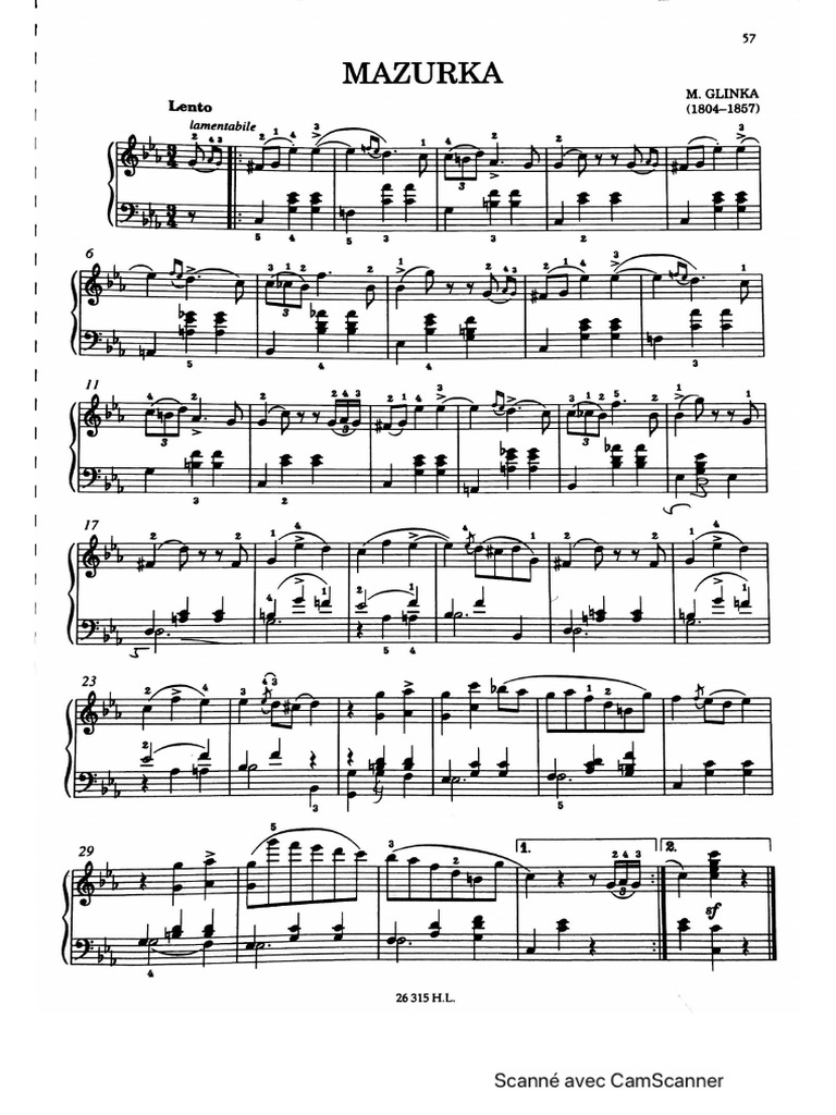 Marzurka Glinka | PDF
