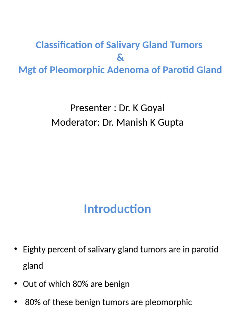 Salivary Gland & Pleomorphic Adenoma | PDF | Neoplasms | Diseases And ...