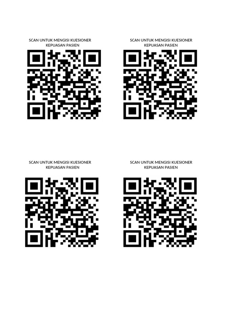 Scan Untuk Mengisi Kuesioner Scan Untuk Mengisi Kuesioner | PDF