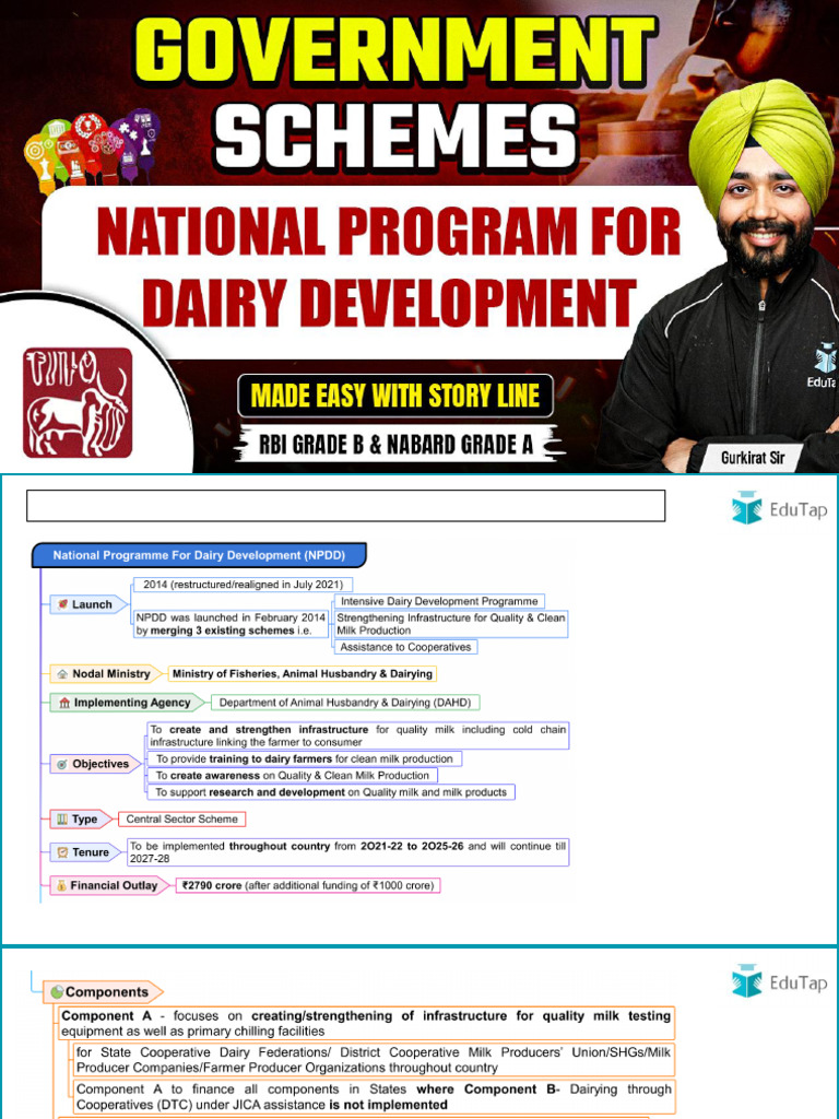 National Program For Dairy Development | PDF