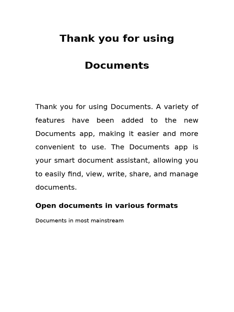 Thank You For Using Documents | PDF