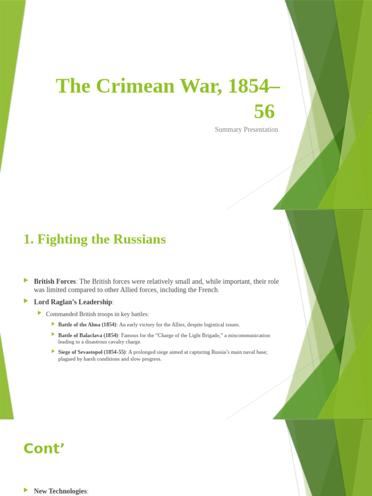 The Crimean War, 1854–56 in the world wars | PDF | Crimean War | Military