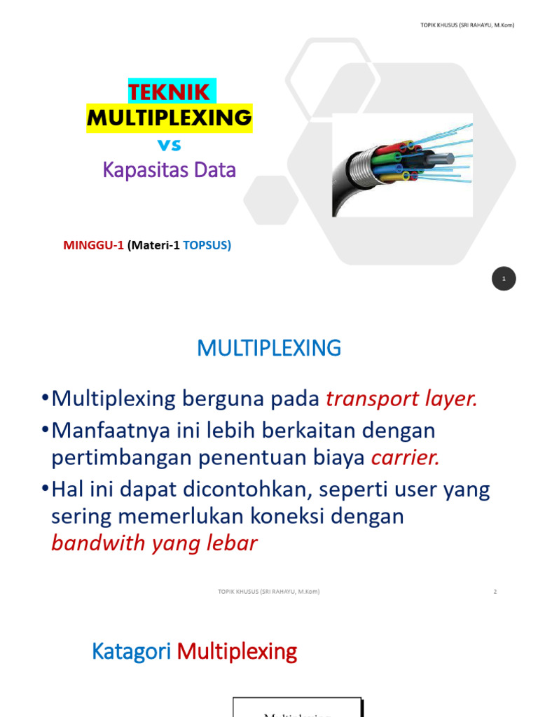 Ppt 1 - Teknik Multiplexing | PDF