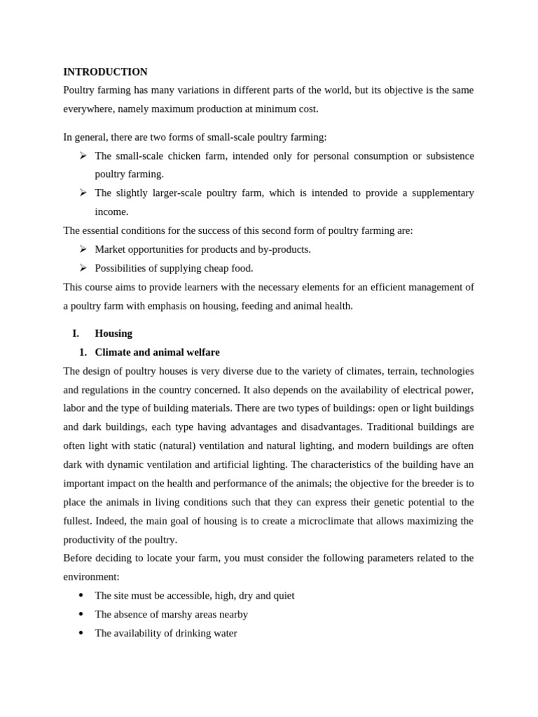 Essential Guide to Poultry Farming | PDF | Poultry Farming | Humidity