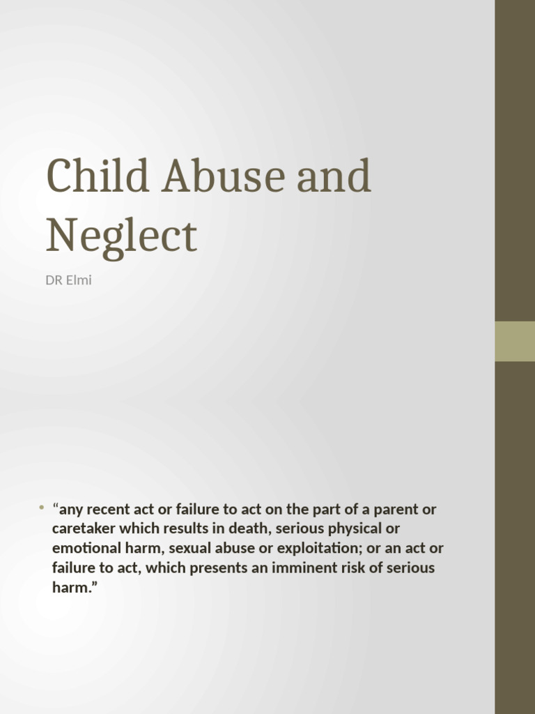 Understanding Child Abuse and Neglect | PDF | Child Abuse | Child Neglect