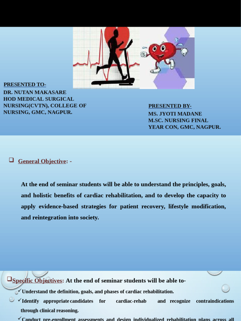 Cardiac Rehabilitation | PDF | Cardiology | Physical Therapy