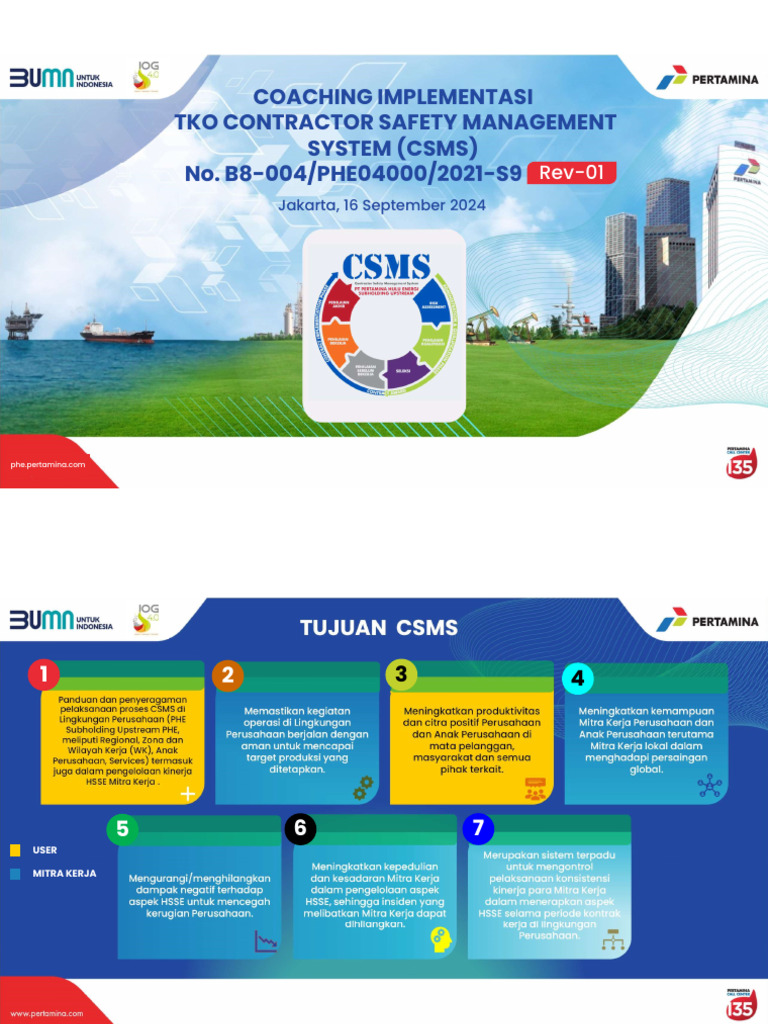 Panduan Implementasi CSMS PHE | PDF