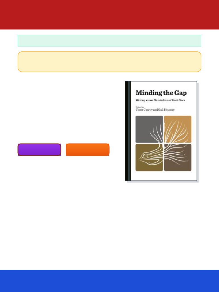 Minding The Gap Writing Across Thresholds and Fault Lines 1st Edition ...