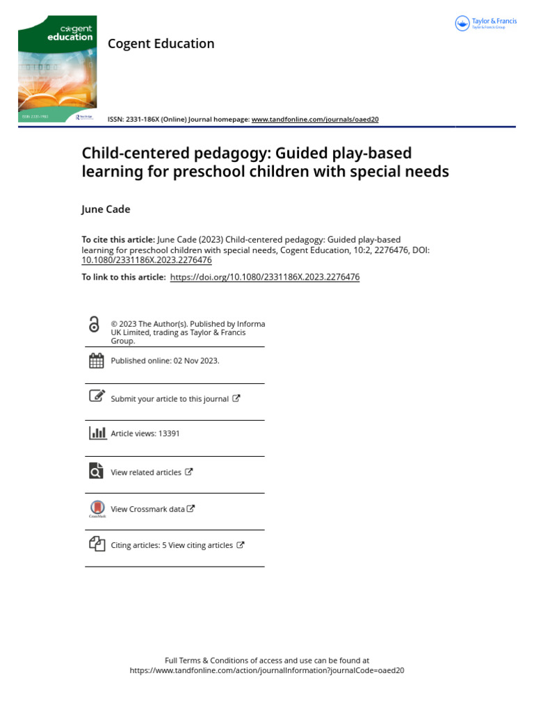 Guided Play for Preschool Special Needs | PDF | Early Childhood ...