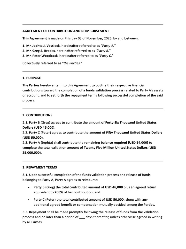 Agreement of Contribution and Reimbursement Jephta.pdf - Agreement of ...