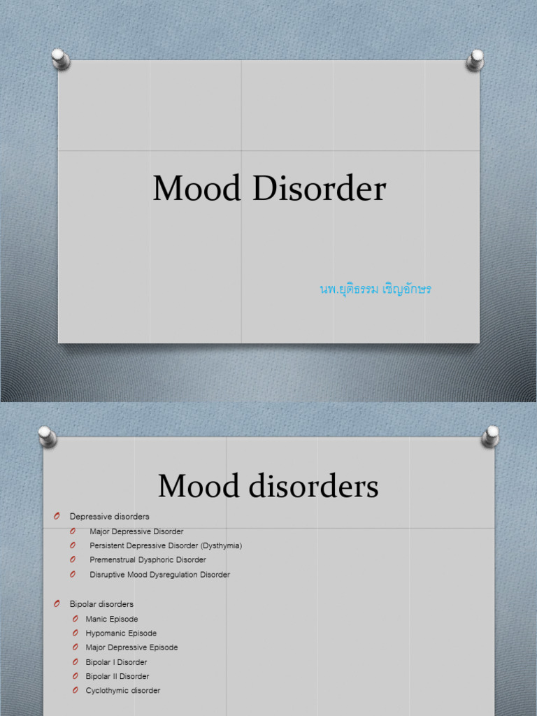 PSC421 Mood Disorder 25681030 | PDF